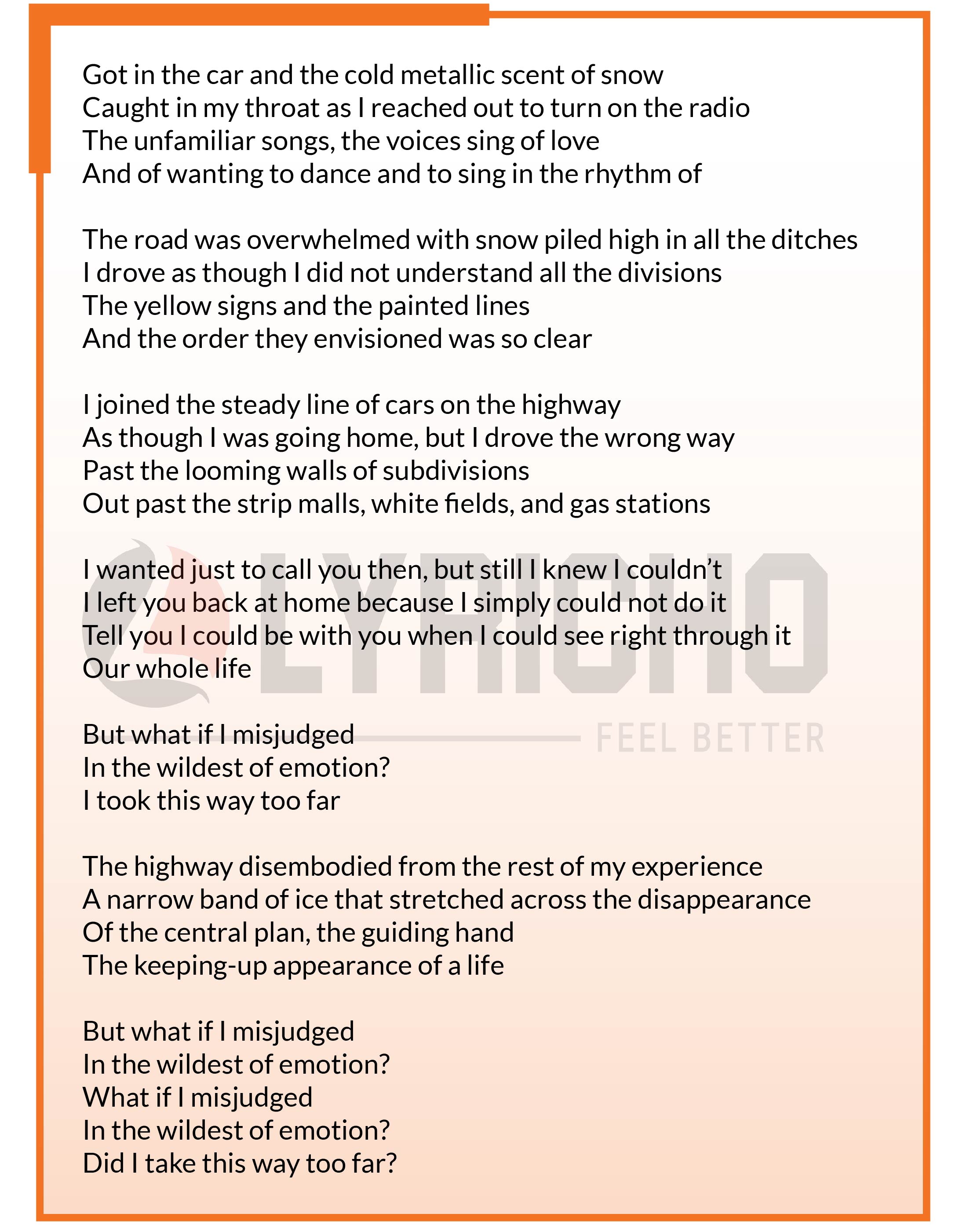 Subdivisions - The Weather Station Song Lyrics | Subdivisions English ...